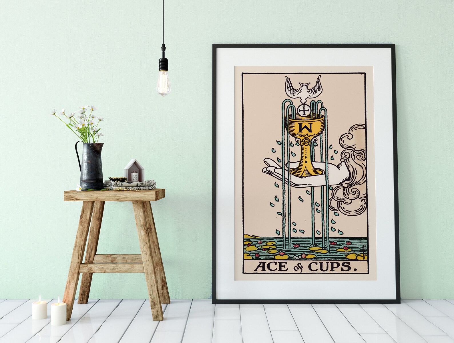 Ace of Cups Tarot Card Print the Ace of Cups Card Poster | Etsy