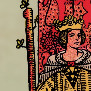 Queen of Wands Tarot Card Print – Major Arcana Art - Etsy