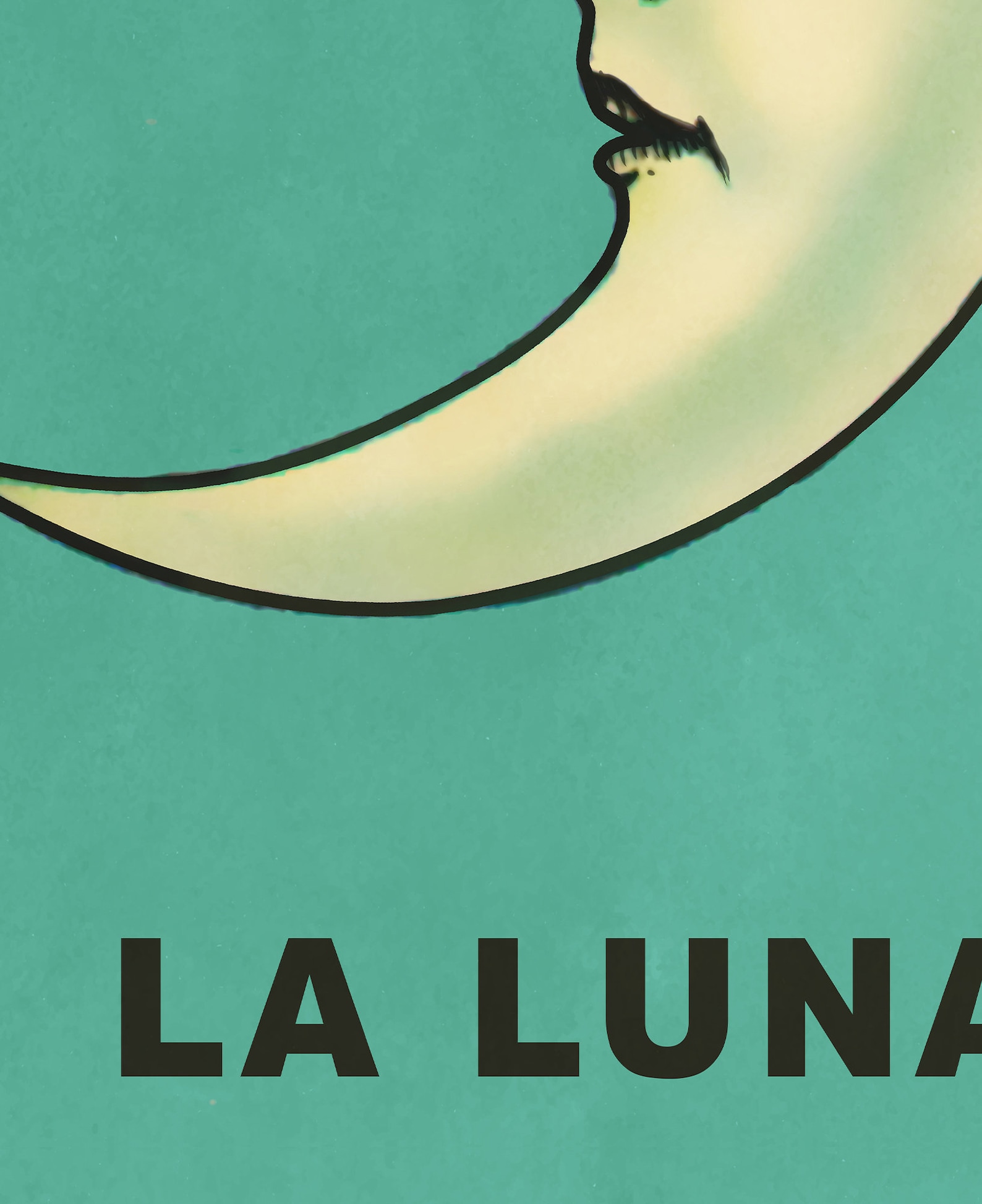 La Luna Card Moon Print, No Frame - Etsy
