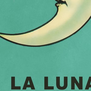 La Luna Card Moon Print, No Frame - Etsy
