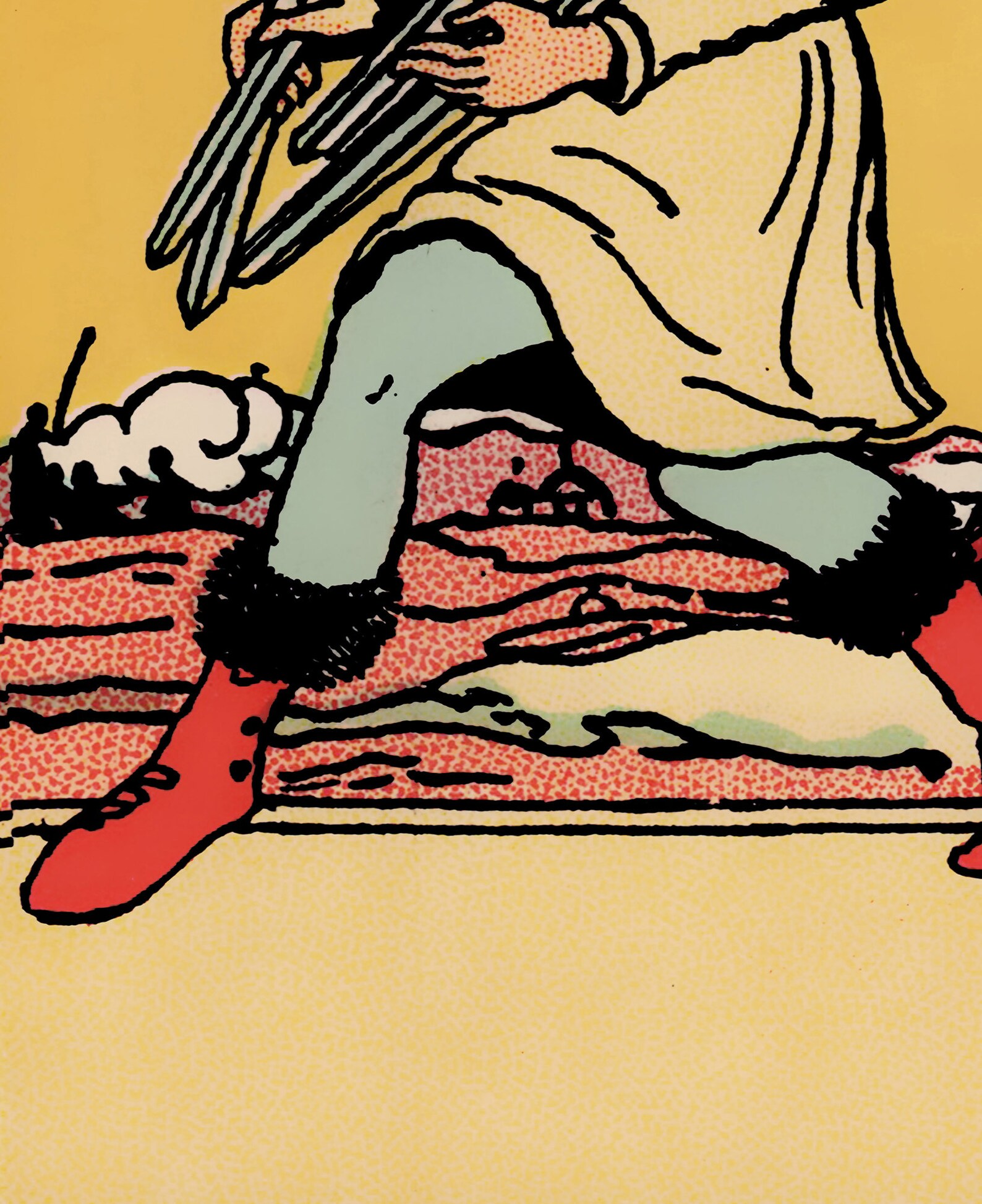 7 of Swords Tarot Card Print the Seven of Swords Card - Etsy