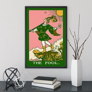 The Fool- Tarot Card Print - the Fool Card Pop Art Goth Punk Bubblegum ...