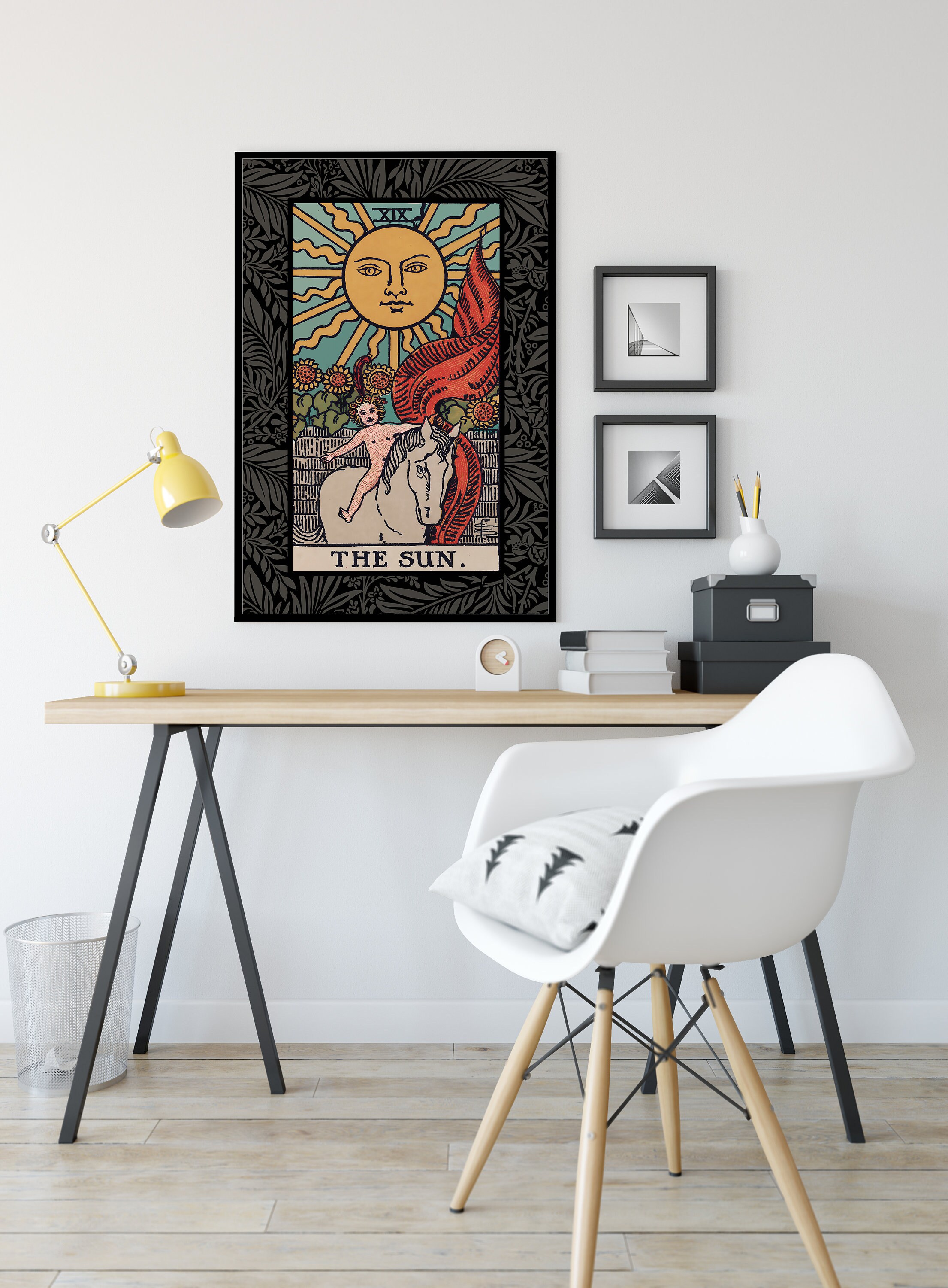 The Sun Tarot Card Print the Sun Card Poster No Frame - Etsy