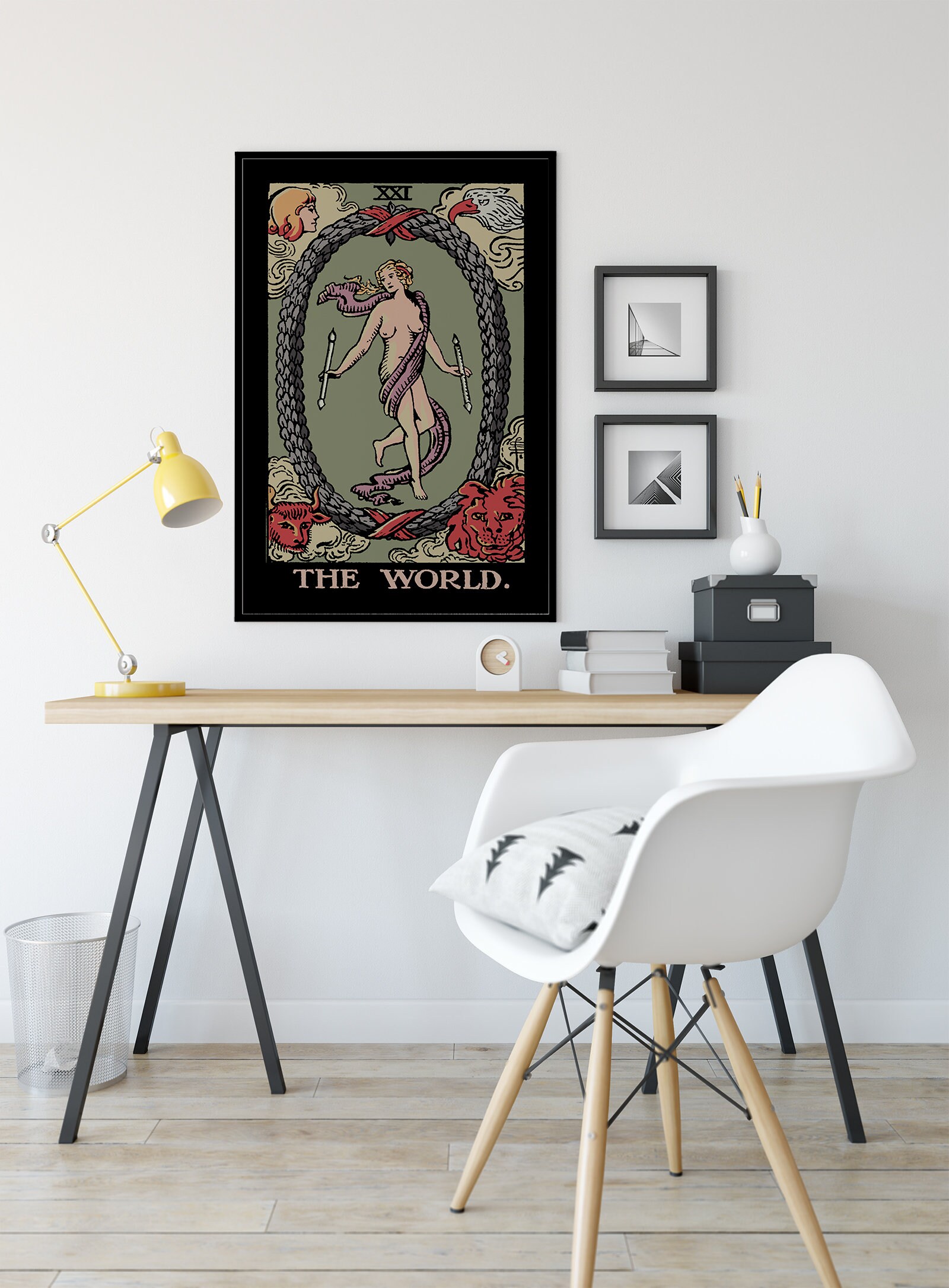 The World Tarot Card Print the World Card Harvest Poster - Etsy