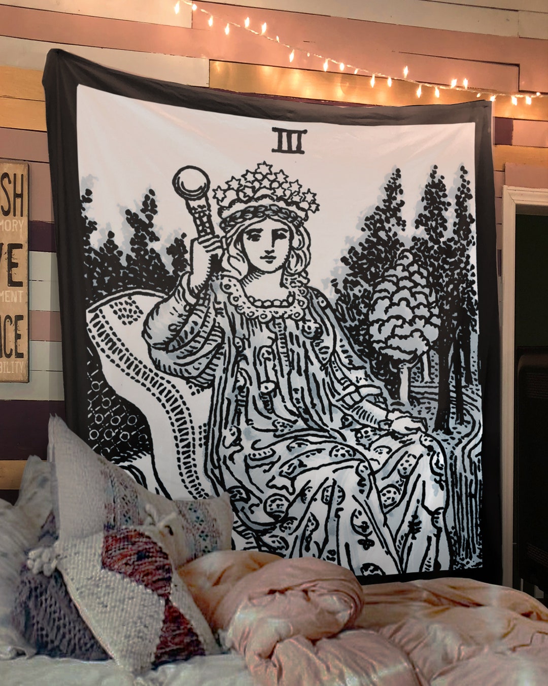 The Empress Tarot Card Tapestry - Rider Waite the Empress Tapestry - Etsy