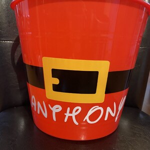 Personalized Santa Christmas Buckets - Etsy