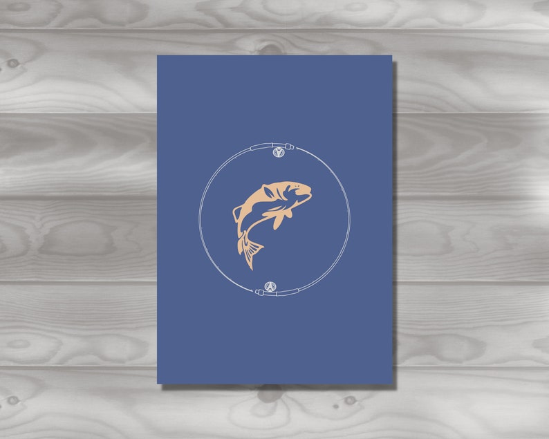 Father's Day Printable Card, Fishing Card - Etsy