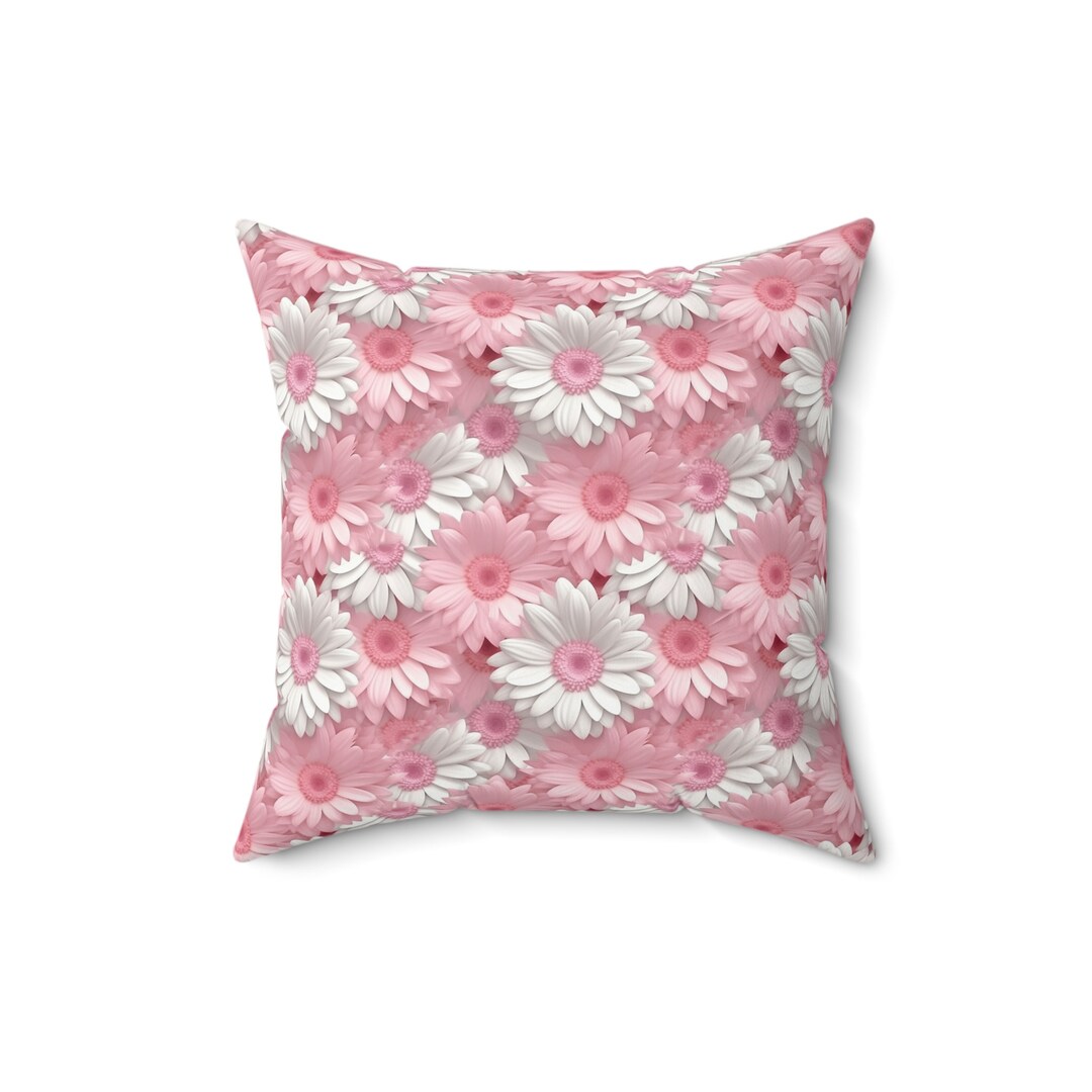 Oopsie Daisies Spun Polyester Square Pillow, Choose 14x14 or 16x16 ...