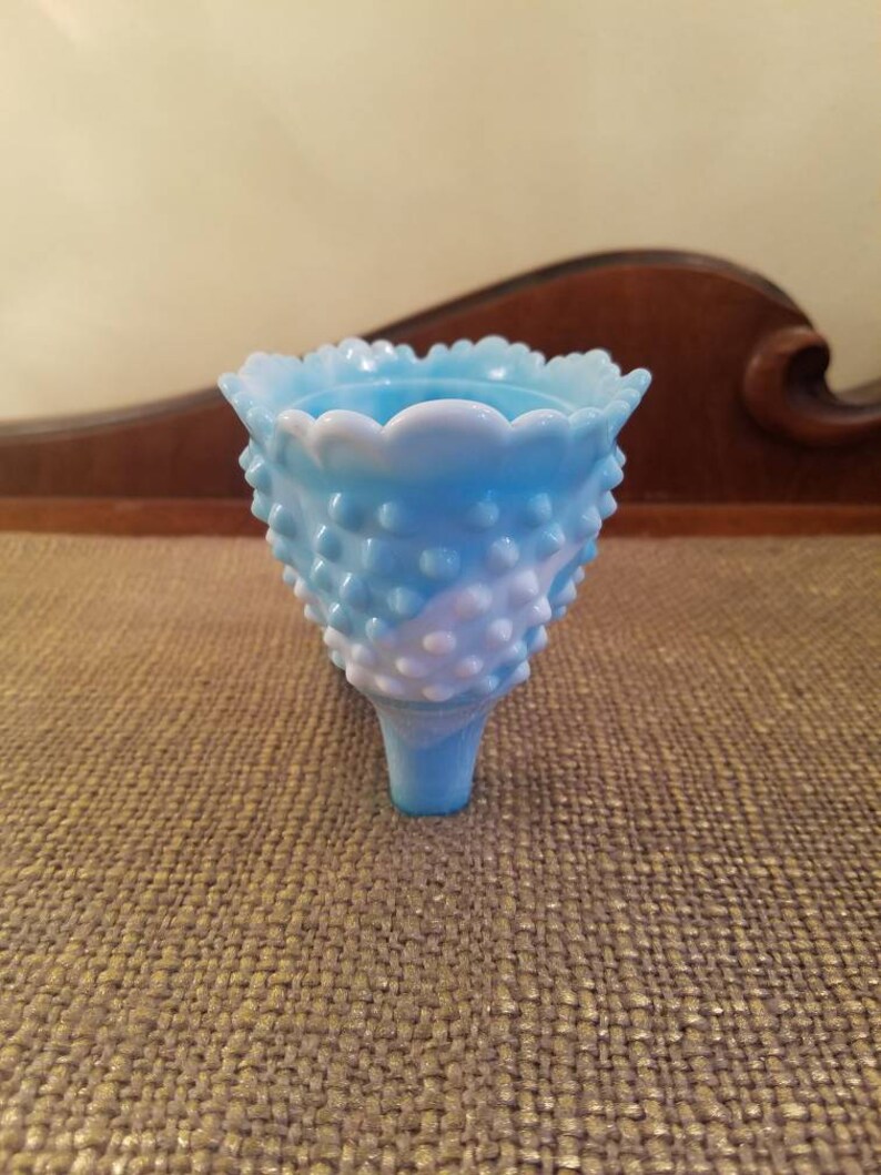 Fenton Glass Blue Marble Slag Glass Hobnail Boot 6 Long - Etsy