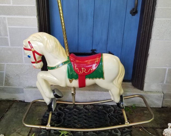 Vintage Joy Rocker Carousel Rocking Horse - 1980's Rocking Horse ...