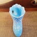 Fenton Glass Blue Marble Slag Glass Hobnail Boot, 6 Long - Etsy