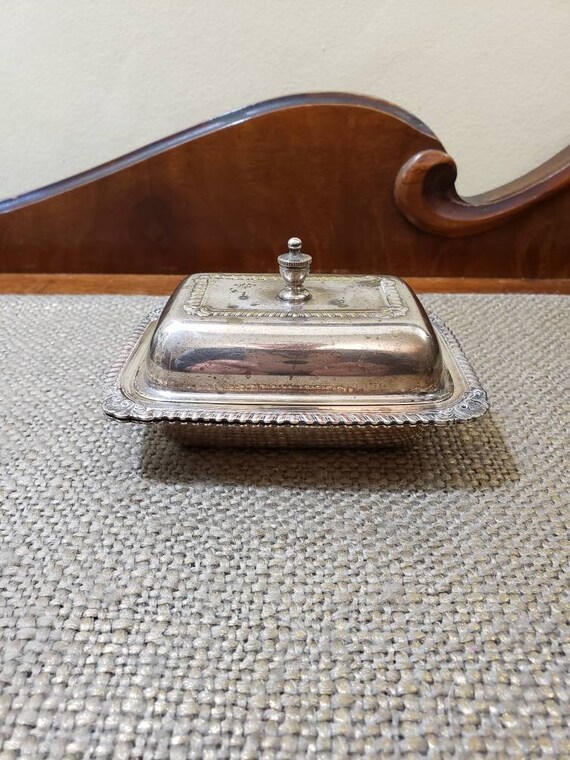 Vintage Silver Plate Butter Dish Home & Living Dining & Serving Kitchen ...