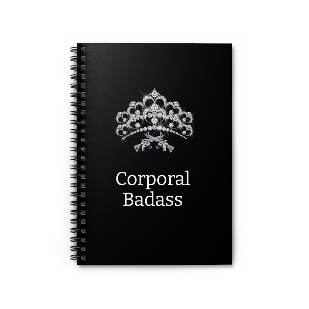 Marine Corps Corporal Badss Poetry Spiral Notebook Ruled Line, 59 ...