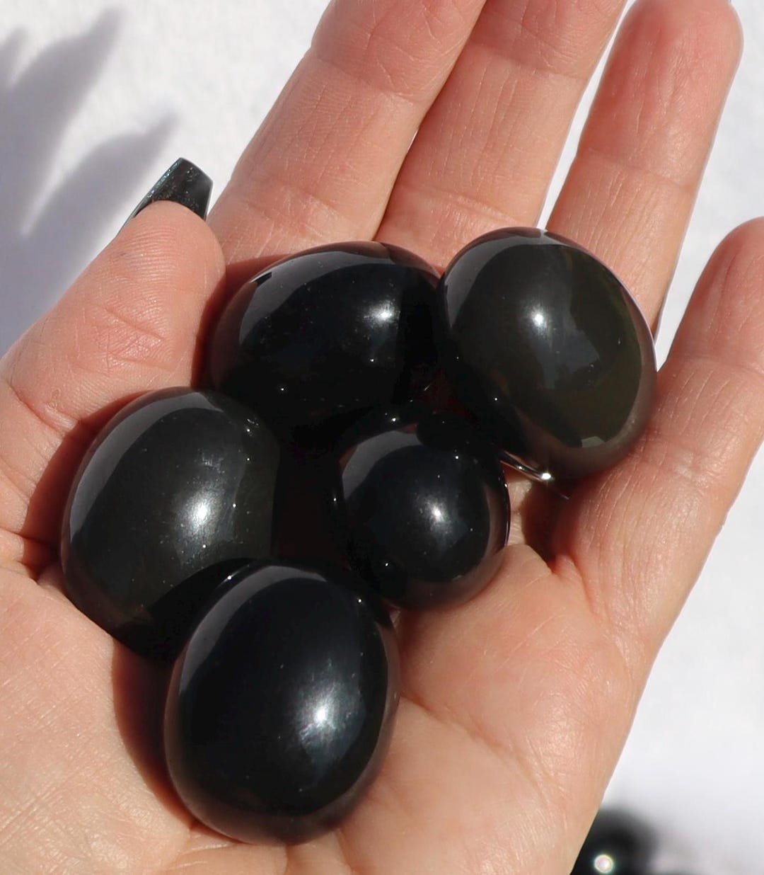 Obsidian Tumbles, Tumbled Obsidian, Protection Crystal, Root Chakra ...