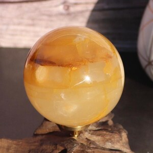 Golden Healer Quartz Sphere, Hematoid Quartz Sphere, Yellow Hematoid ...