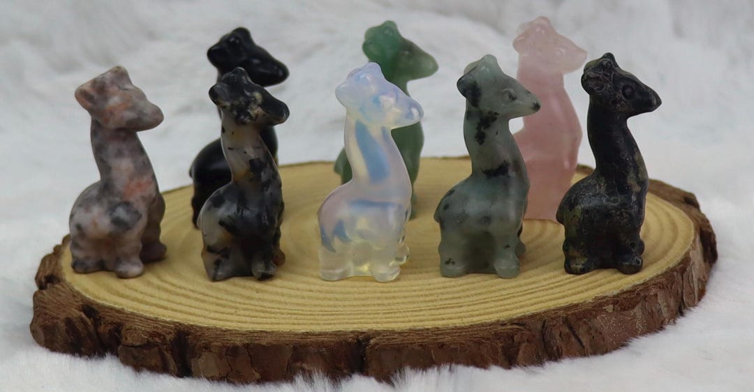 Mini Crystal Giraffe Carvings, You Choose - Etsy