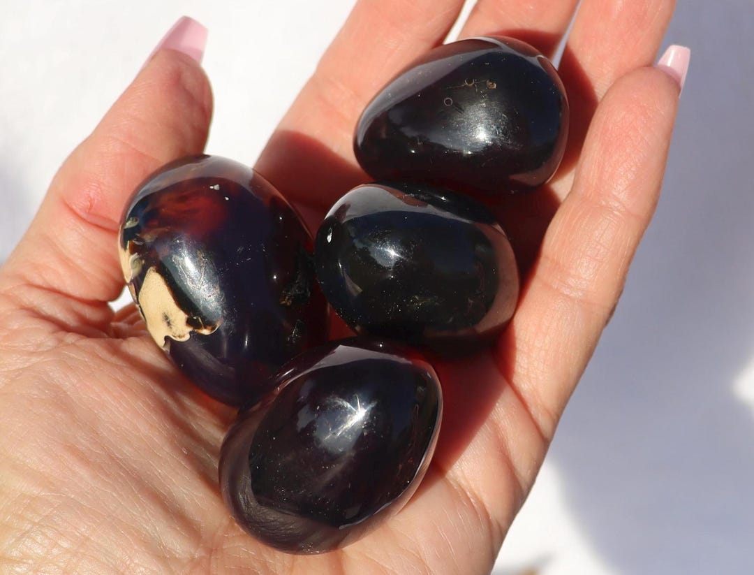 Blue Amber Tumbles, Rare Blue Amber From Indonesia UV Reactive - Etsy