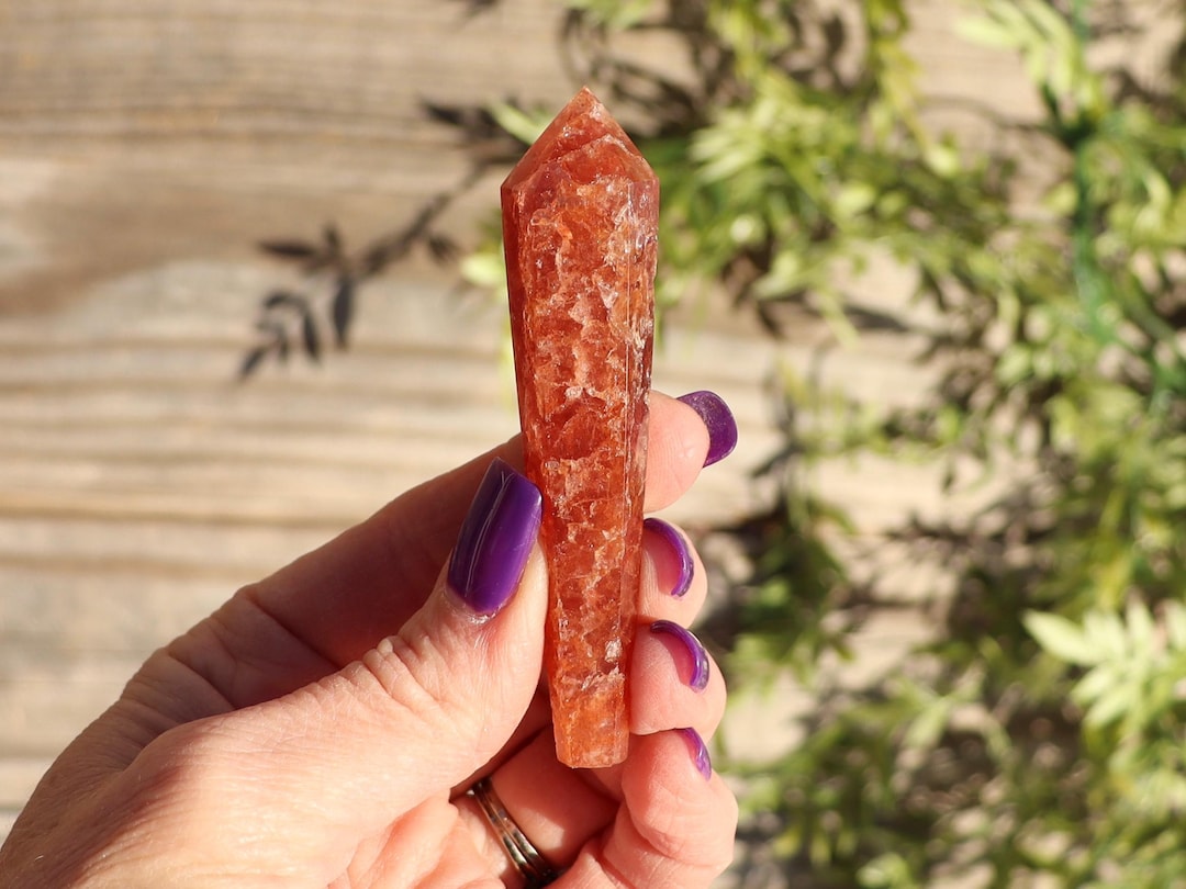 Golden Strawberry Quartz Wand Crystal Scepter - Etsy