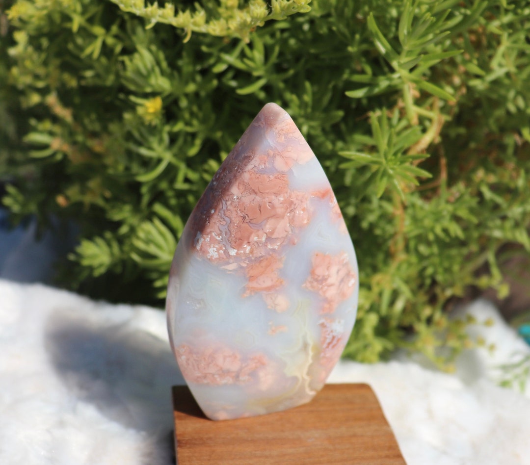Druzy Pink Lace Agate Flame, Cotton Candy Agate Free Form - Etsy