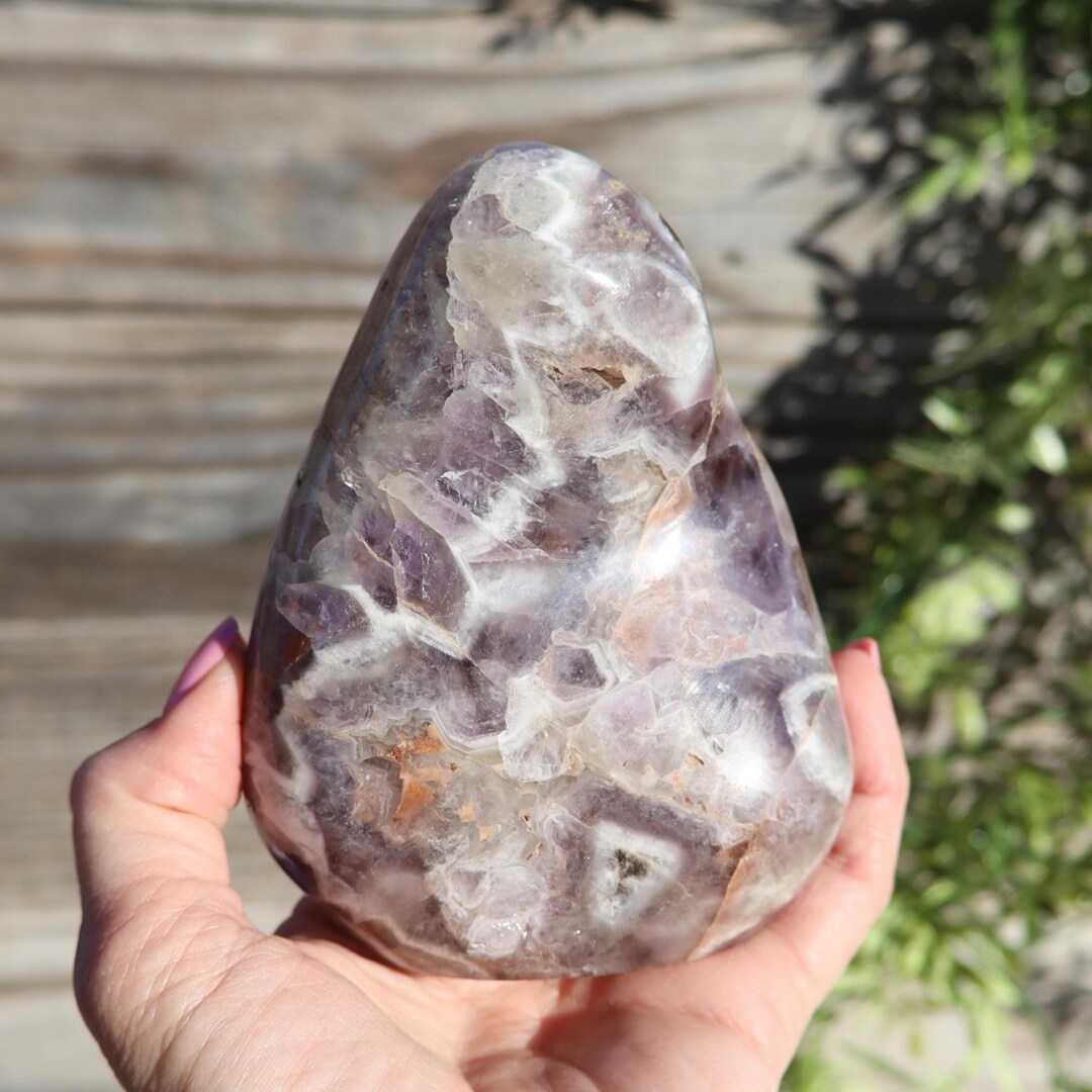 Chevron Amethyst- Dream Amethyst Standing Free Form - Etsy