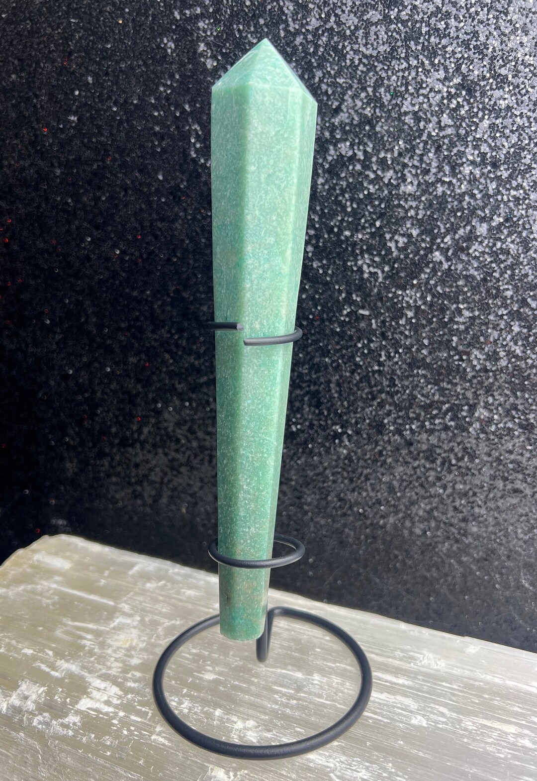 Amazonite Crystal Wand With Stand - Etsy