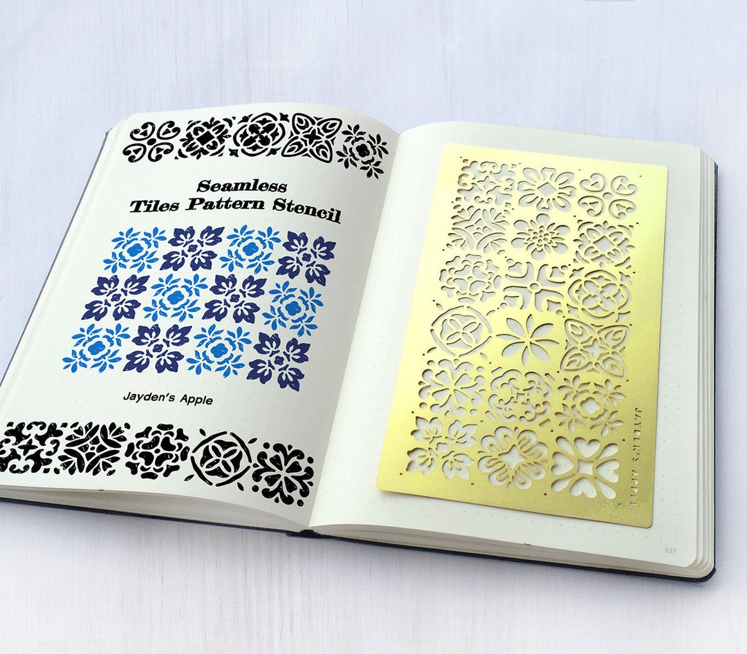 Bullet Style Journal Stencil, Planner Stencil, Tiles Pattern Stencil ...
