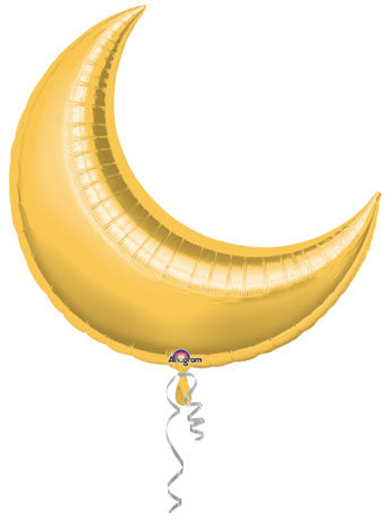 Crescent Moon Balloon Space Party Moon Party Decor Two | Etsy