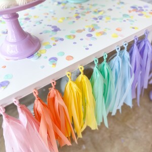 Confetti, Baby Shower Confetti, Unicorn Party, Pastel Rainbow, Pastel ...