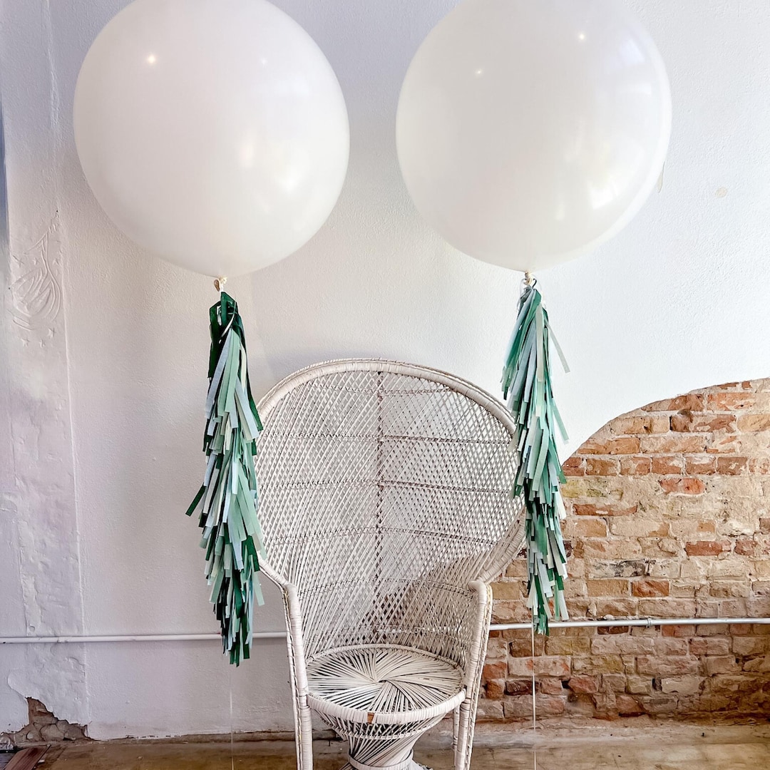 Giant Balloon With Tassels, Boho Baby Shower, Boy Birthday Party Decor, Photography Prop - Etsy
