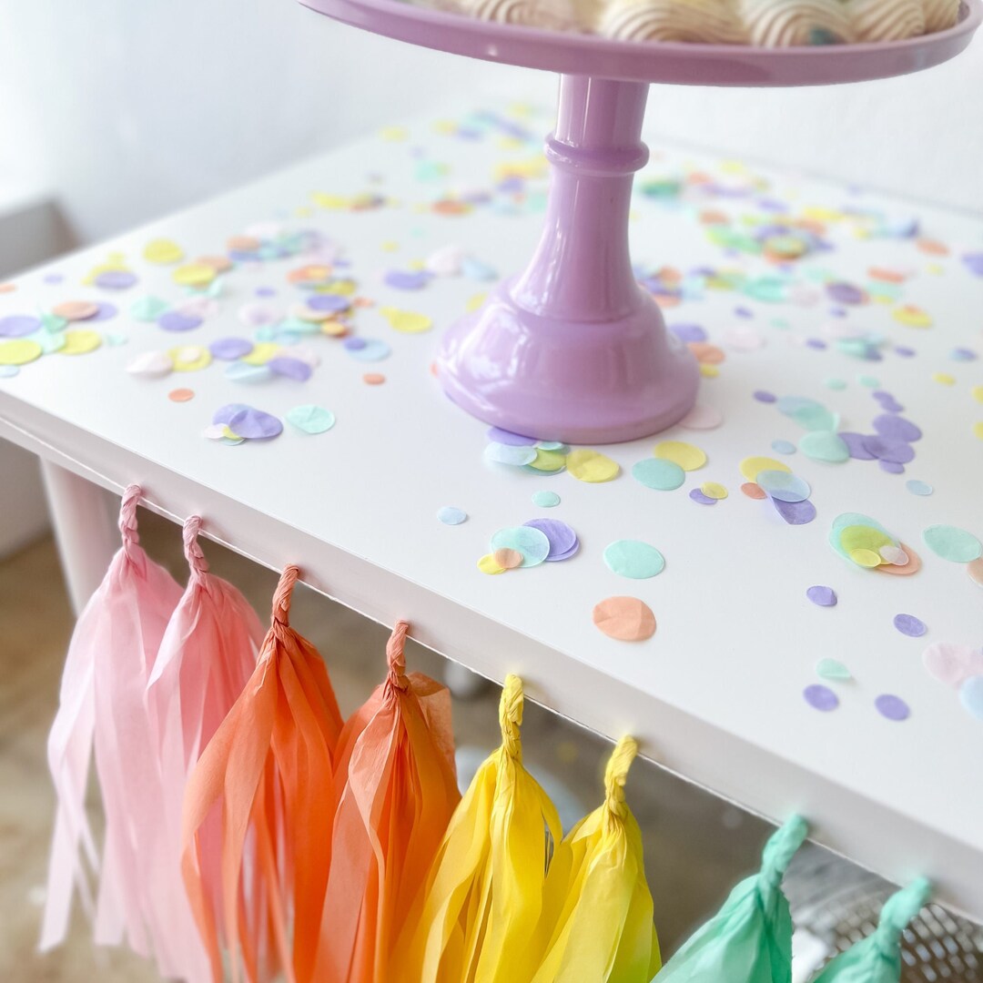 Confetti, Baby Shower Confetti, Unicorn Party, Pastel Rainbow, Pastel ...