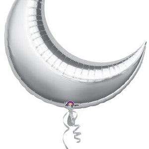Crescent Moon Balloon Space Party Moon Party Decor Two the - Etsy