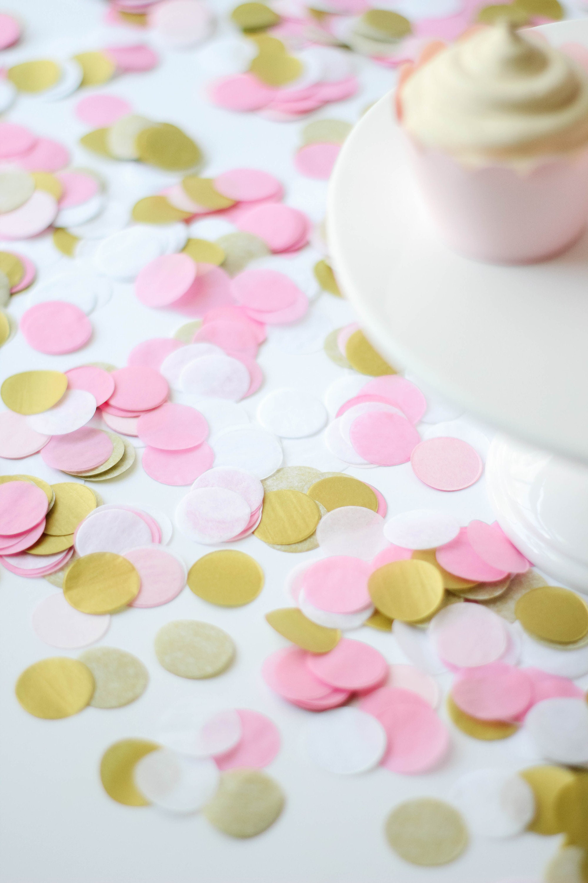 Pink Tissue Confetti Princess Party Confetti Girl Baby - Etsy