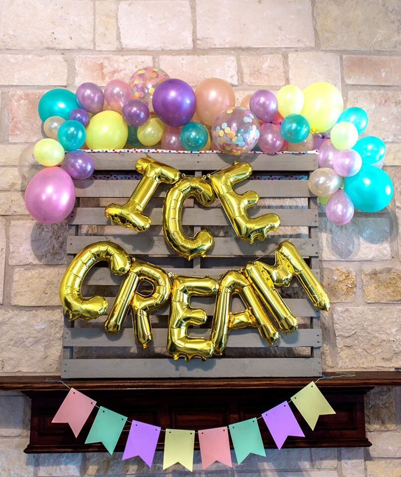 Gold Letter Balloons Mylar CUSTOM Letter Balloon Choose - Etsy
