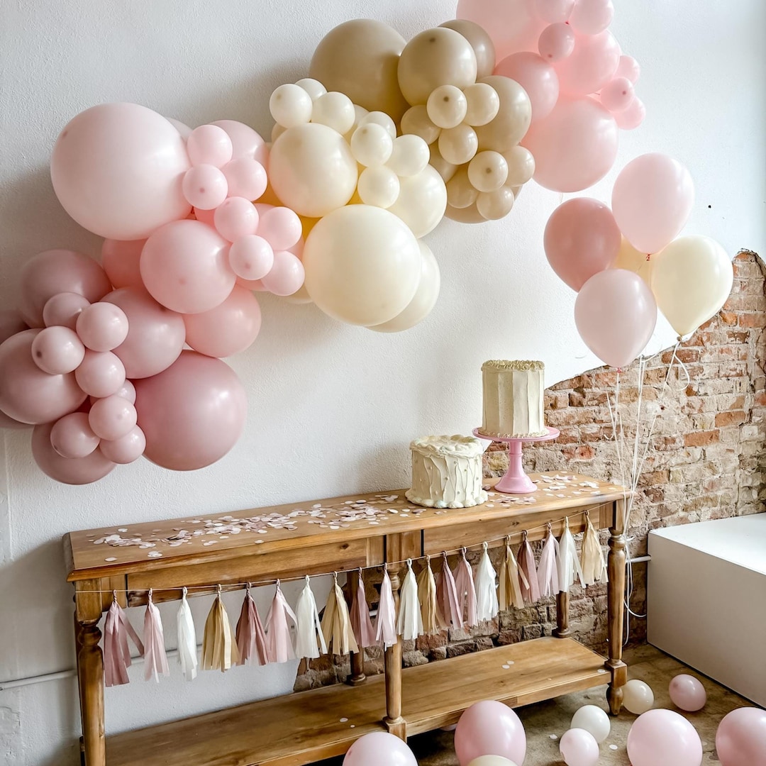 Boho Balloon Arch Photo Backdrop for Baby Shower, Girl Birthday, Bridal ...