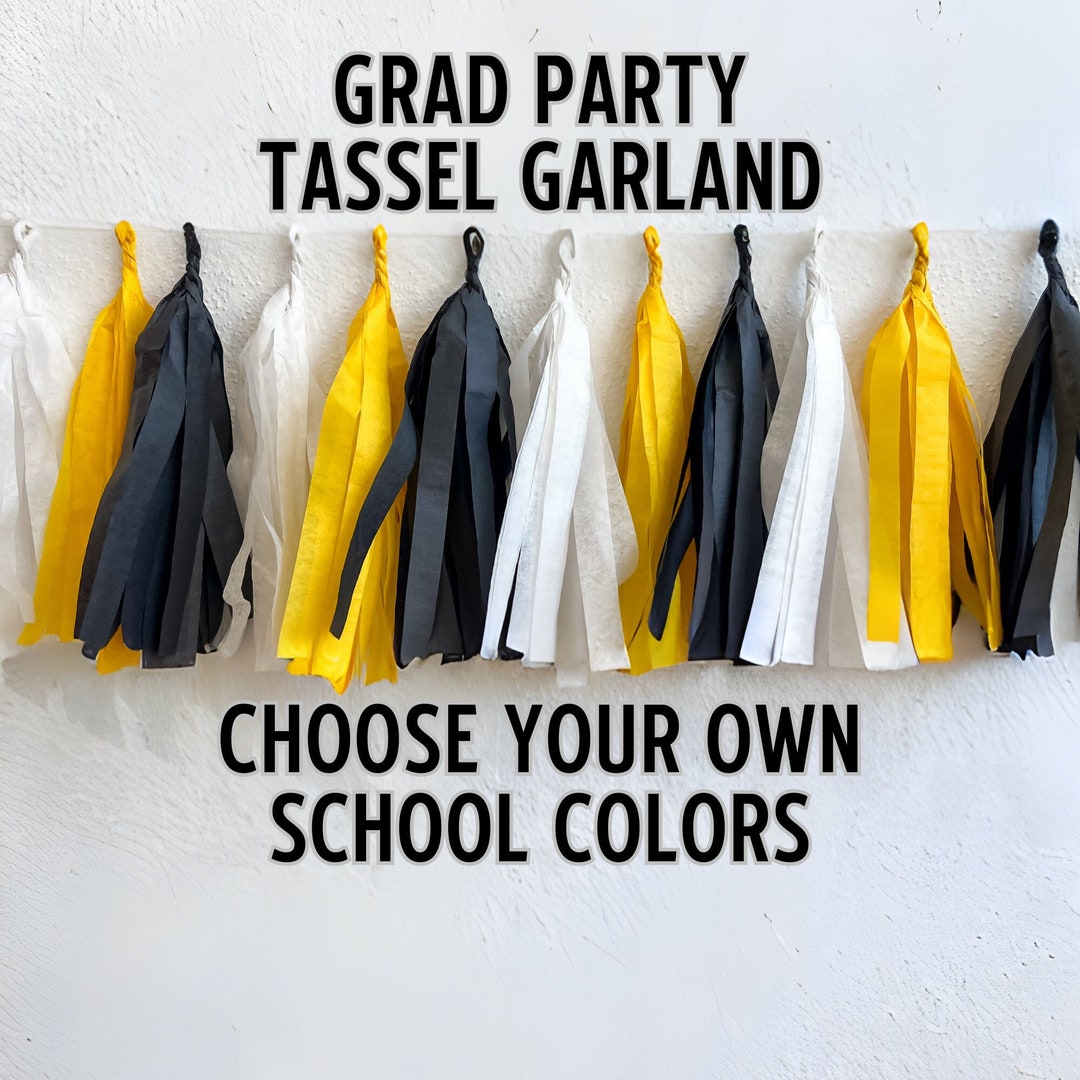 Tassel Garland, Grad Party Decor, Class of 2025, High School, College ...