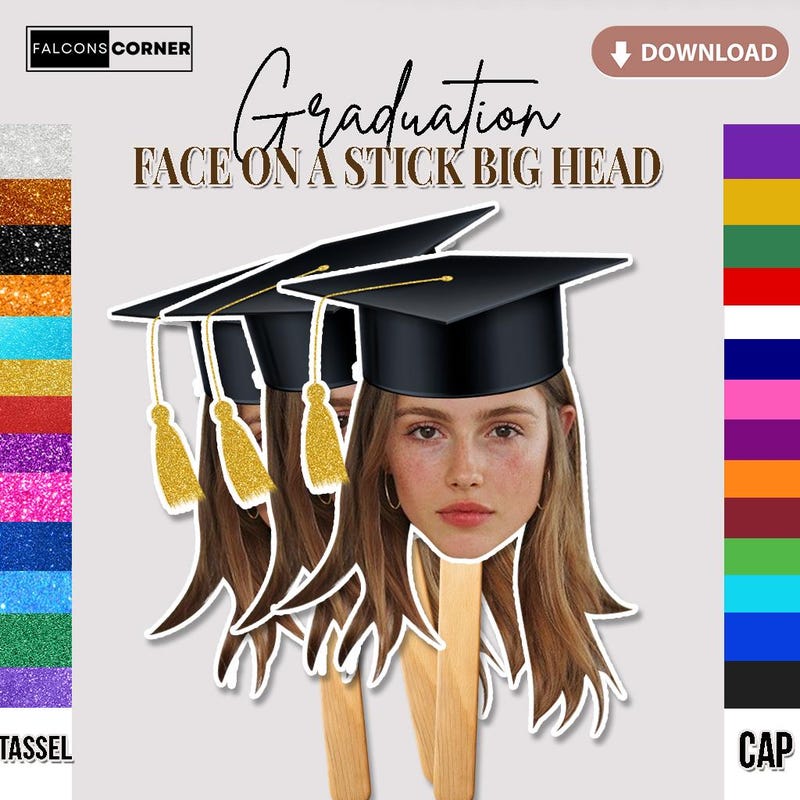 Graduation Big Head - Etsy