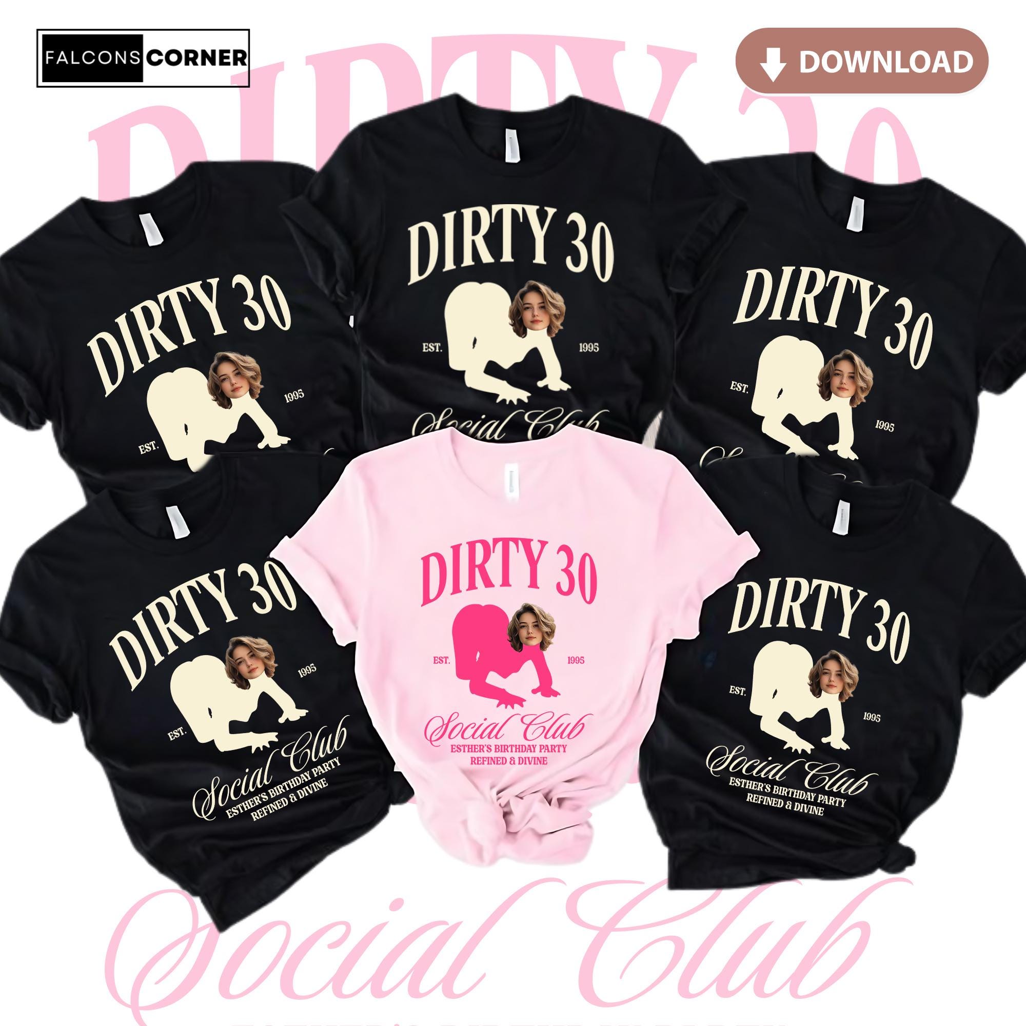 Funny 30th Birthday Shirt, Custom Dirty 30 Birthday Women Shirt Design ...