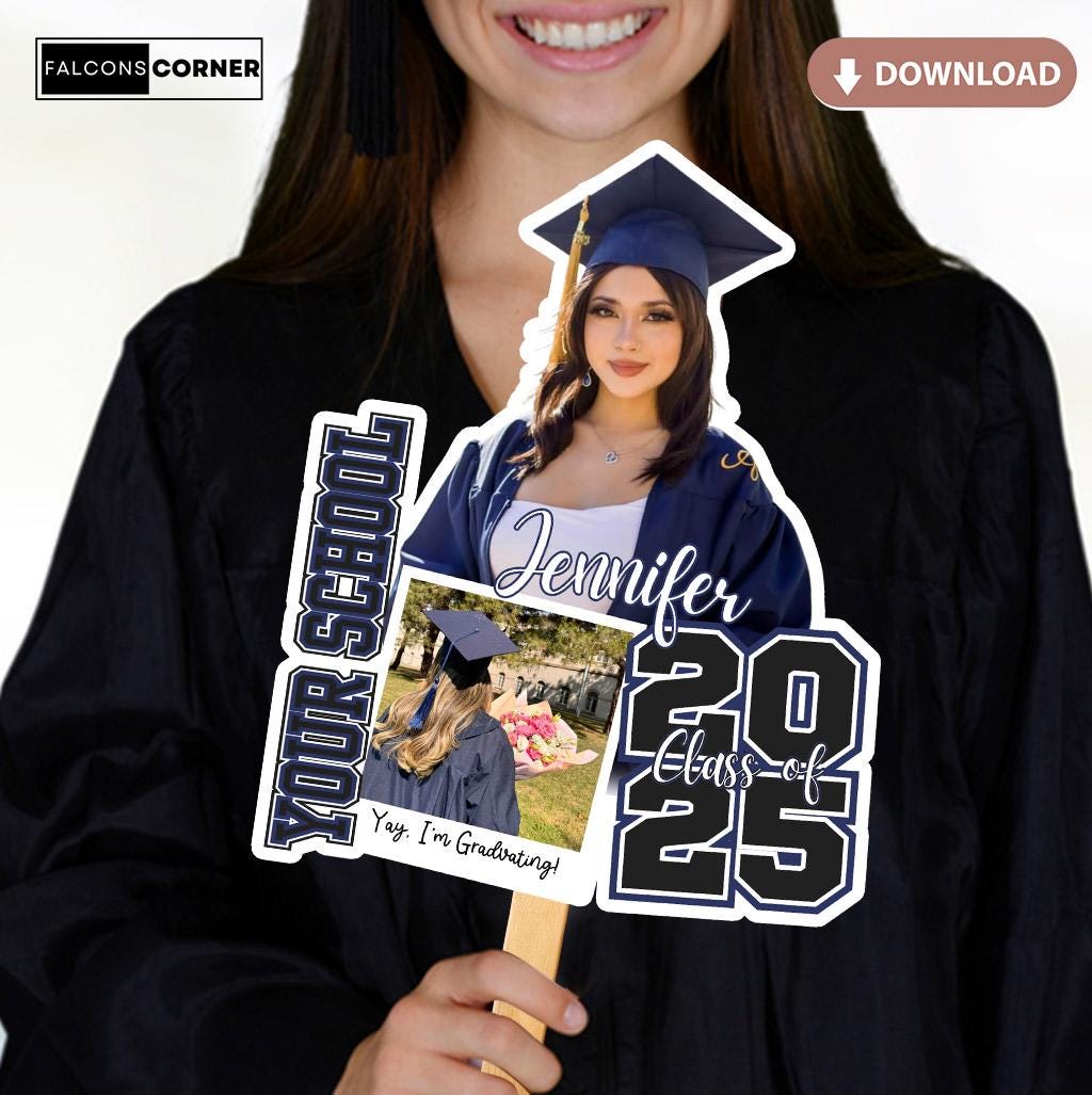 Graduation Face on a Stick Big Head, Printable Graduation Cut Out Heads ...