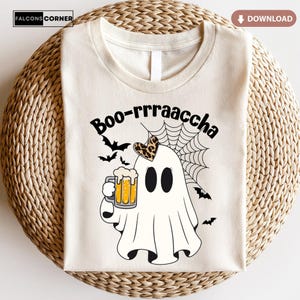 Boo Rracha PNG, Funny Drunk Ghost, Mexican Halloween Design, Comadre ...
