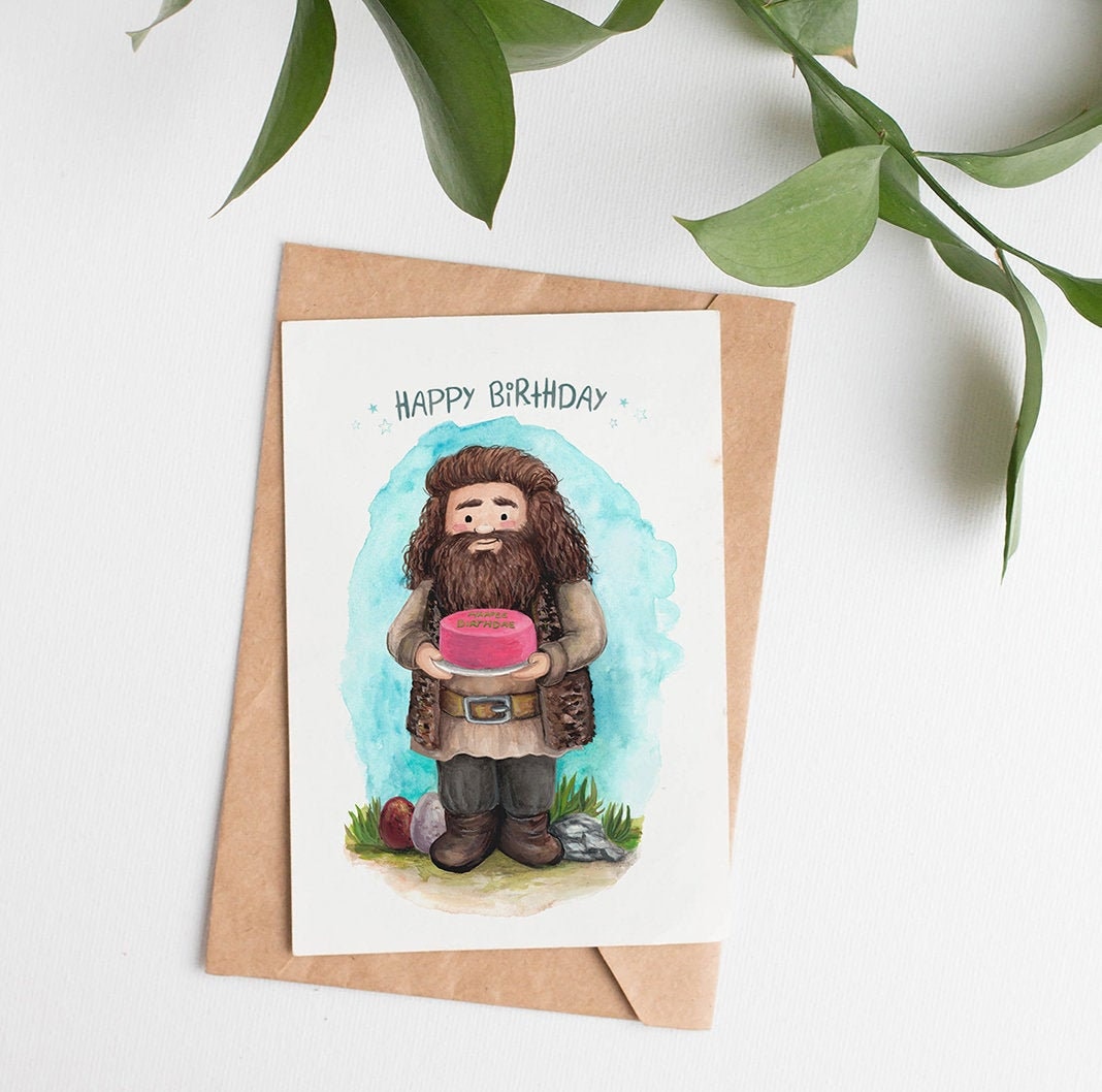 Happy Birthday Wizard Card - Etsy