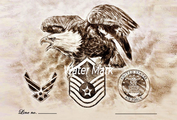 Msgt Master Sergeant Air Force Promotion Retirement or Just | Etsy