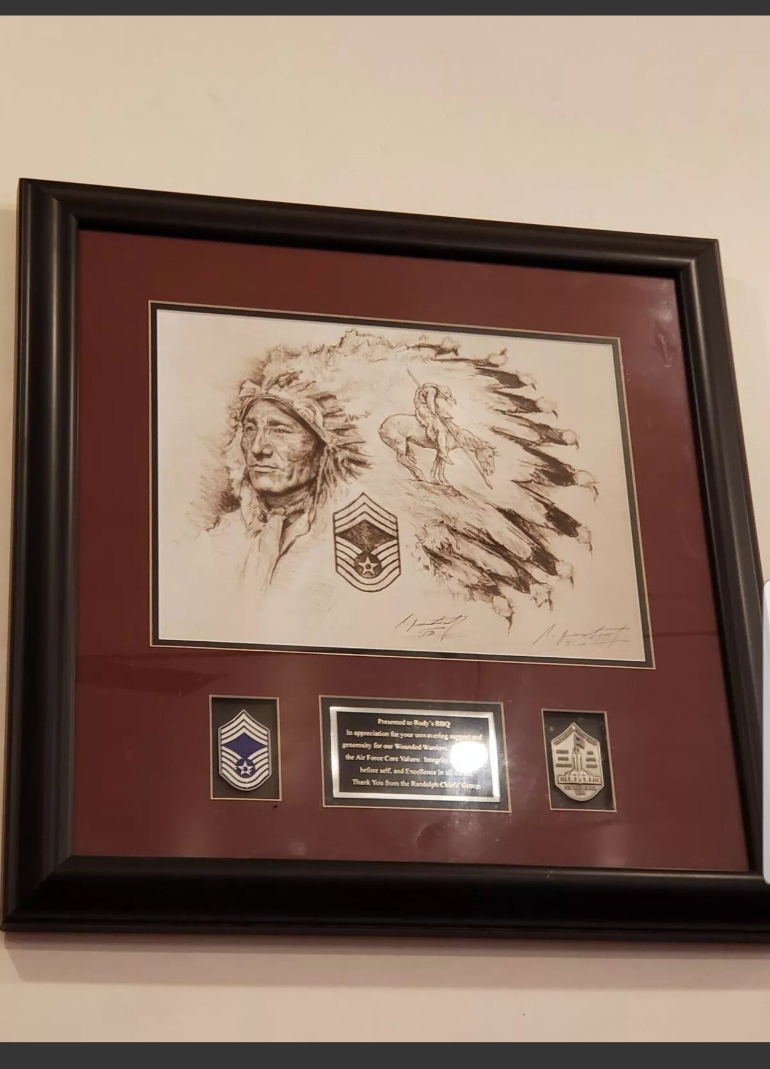 Chief Master Sergeant Cmsgt Air Force Litho Lithograph Drawing - Etsy