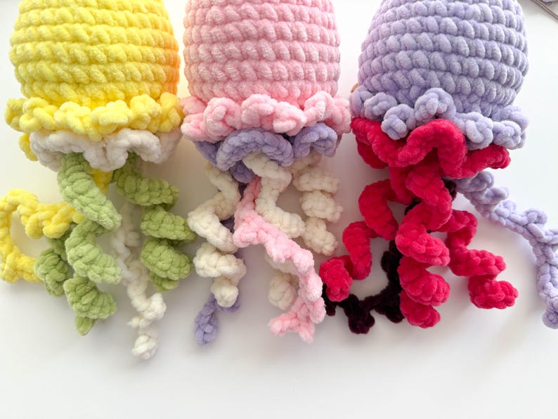 Crochet Plush Jellyfish Pattern: No Sew Amigurumi Toy (PDF) - Etsy
