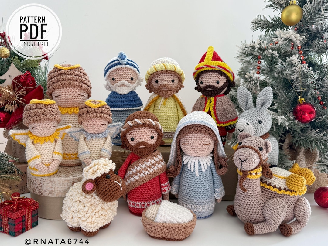 Crochet Nativity Scene Pattern Christmas Ornament (PDF) - Etsy