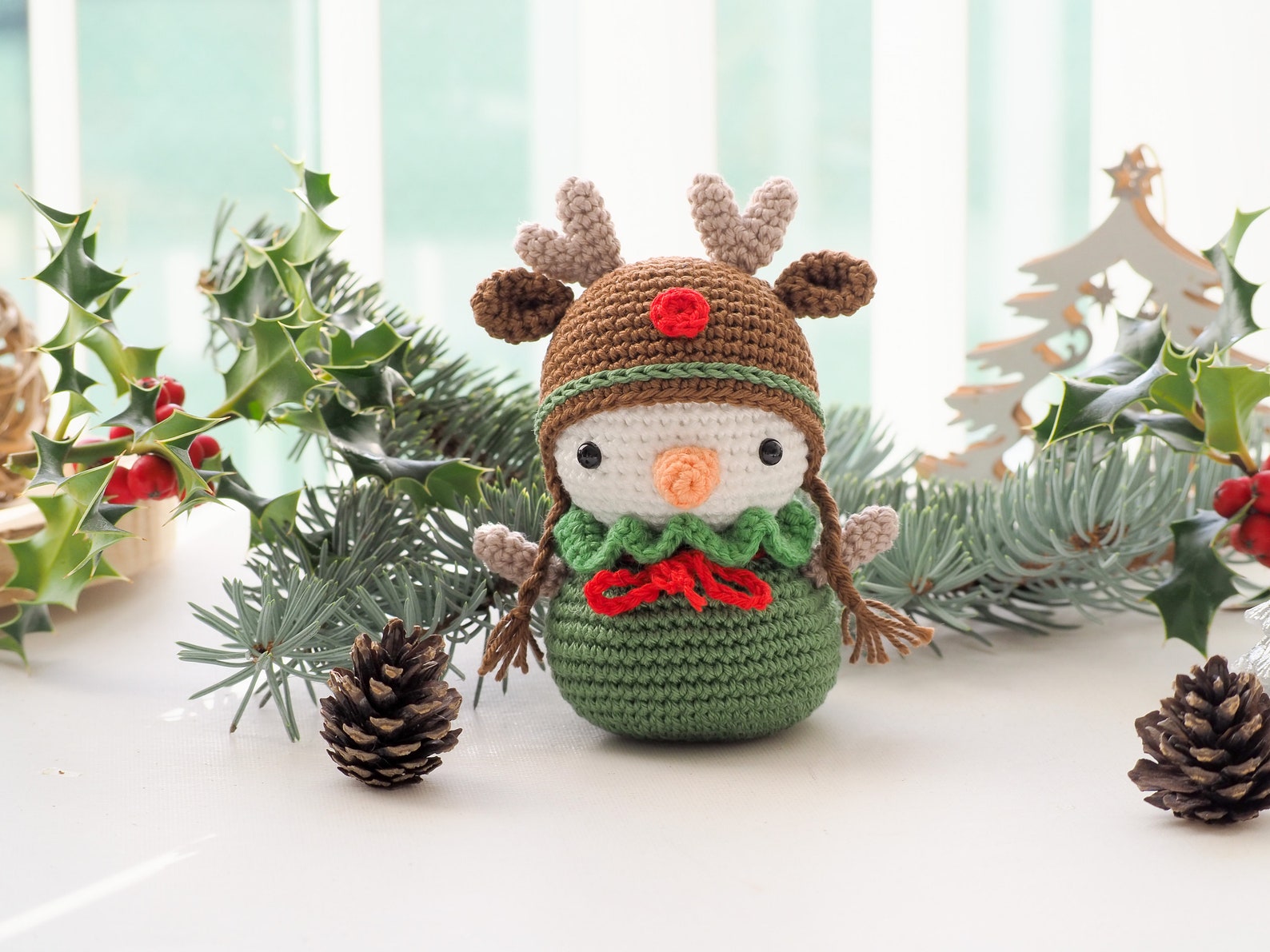 Crochet Christmas Decoration: Elf Bear Fox Candle and - Etsy Canada
