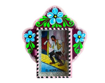 Virgin of Guadalupe Tin Nicho, Mexican Altar, Mexican Shadow Box, Lady ...