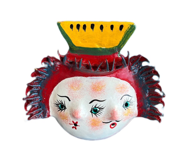 SET of 15 MASKS Coconut Shell Mexican Handmade Colorful Wholesale Folk ...