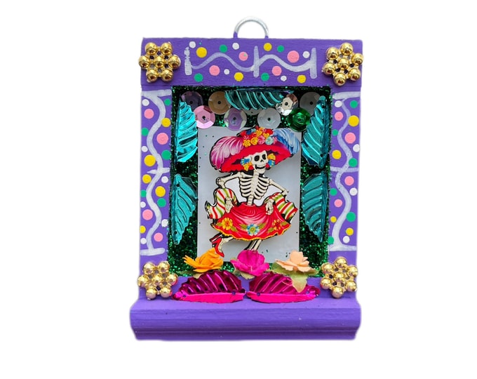 Mexican Nicho Box, Mexican Altar, Mexican Shadow Box, Day of the Dead ...