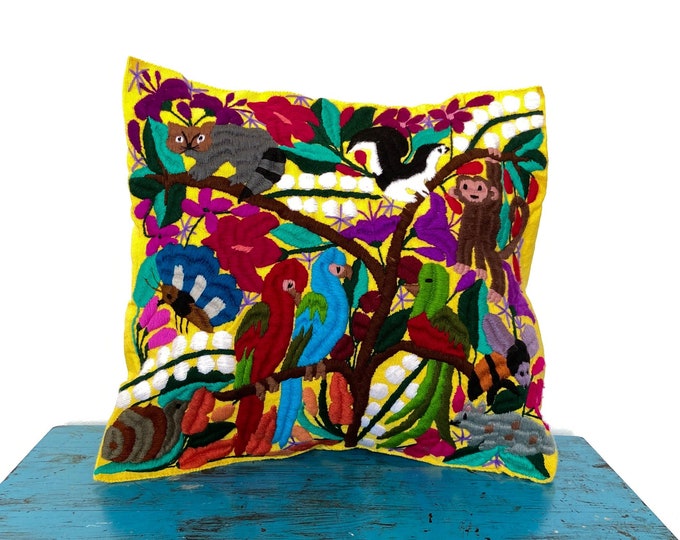 Mexican Pillow, Mexican Embroidered Pillow, Pillow Case, Pillow Cover ...