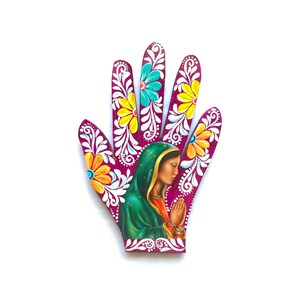 Milagro Hand, Mexican Folk Art, Mexican Wall Decor, Virgen De Guadalupe ...
